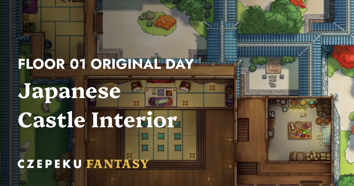 Japanese Castle Interior | Czepeku Maps