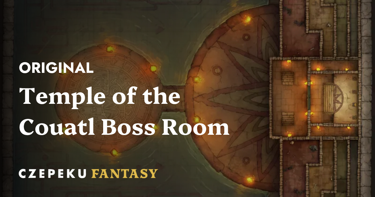 Temple of the Couatl Boss Room | Czepeku Maps