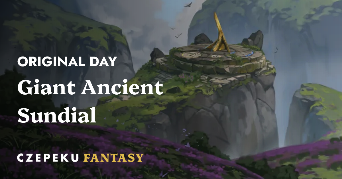 Giant Ancient Sundial | Czepeku Scenes