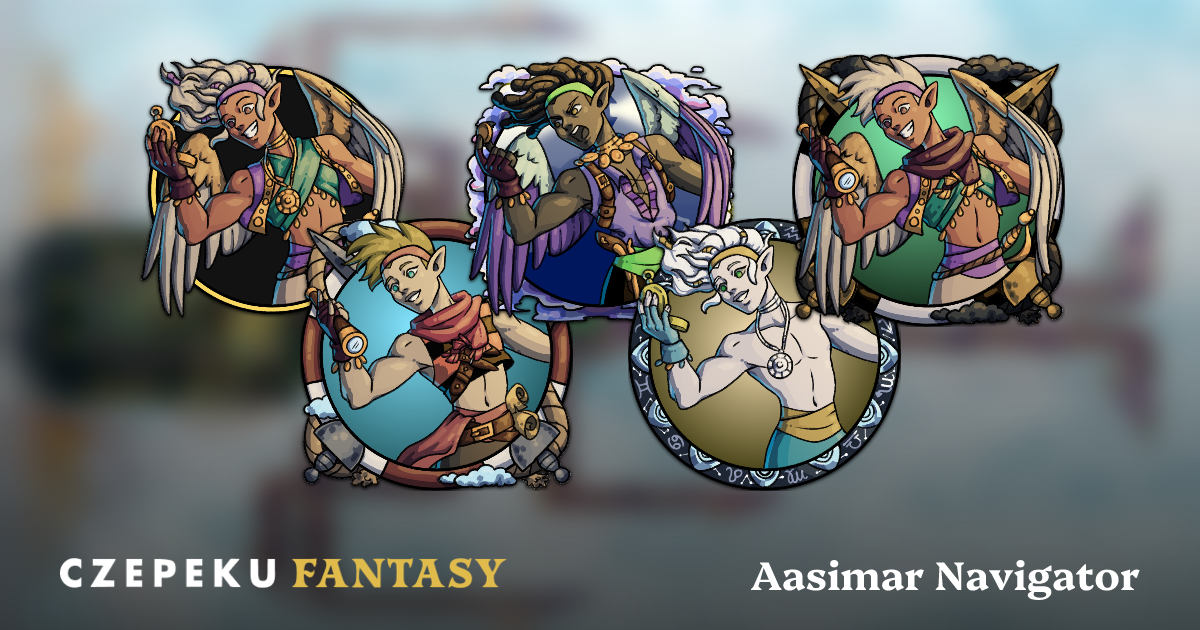 Aasimar Navigator Token Builder | Customize and Randomize Czepeku Tokens