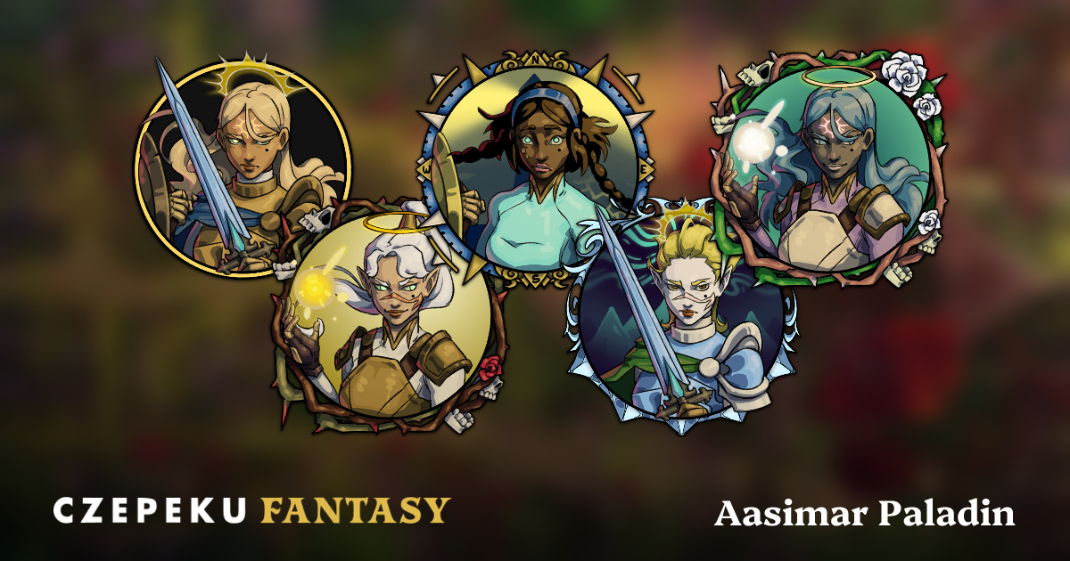 Aasimar Paladin Token Builder | Customize and Randomize Czepeku Tokens