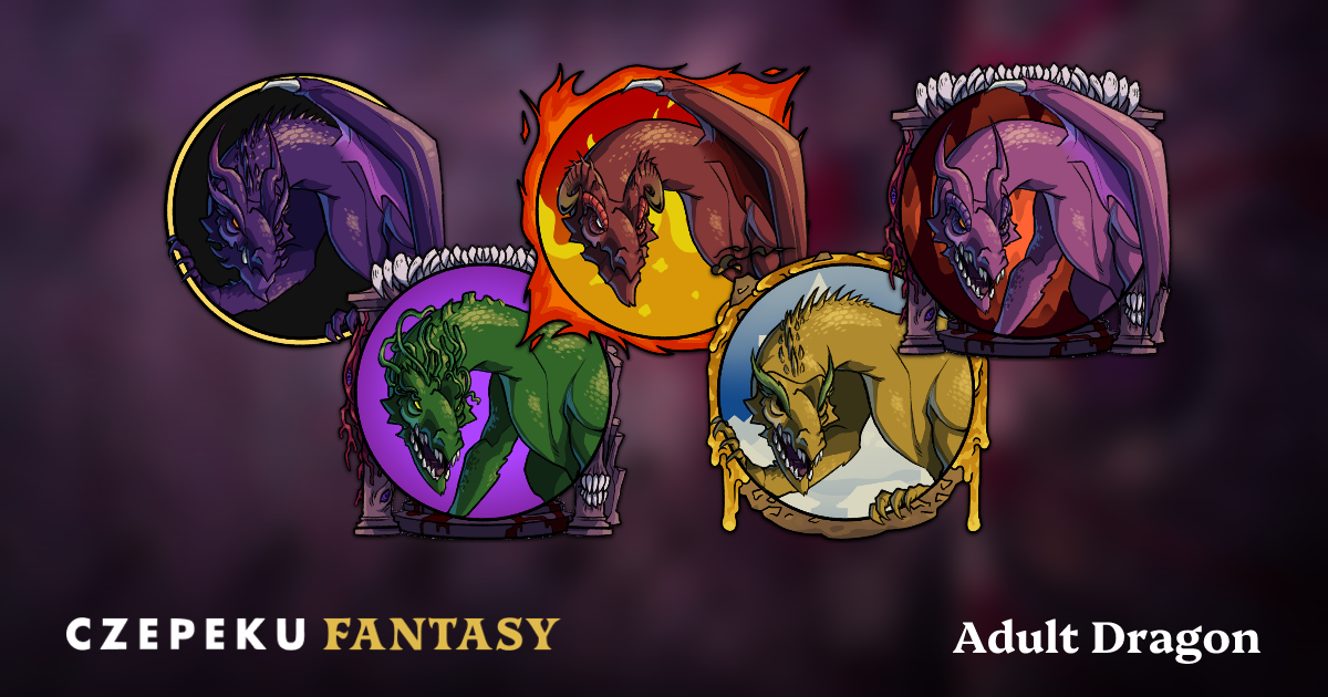 Adult Dragon Token Builder | Customize and Randomize Czepeku Tokens