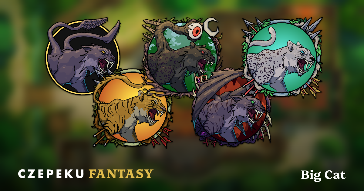 Big Cat Token Builder | Customize and Randomize Czepeku Tokens