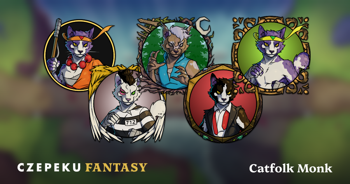Catfolk Monk Token Builder | Customize and Randomize Czepeku Tokens