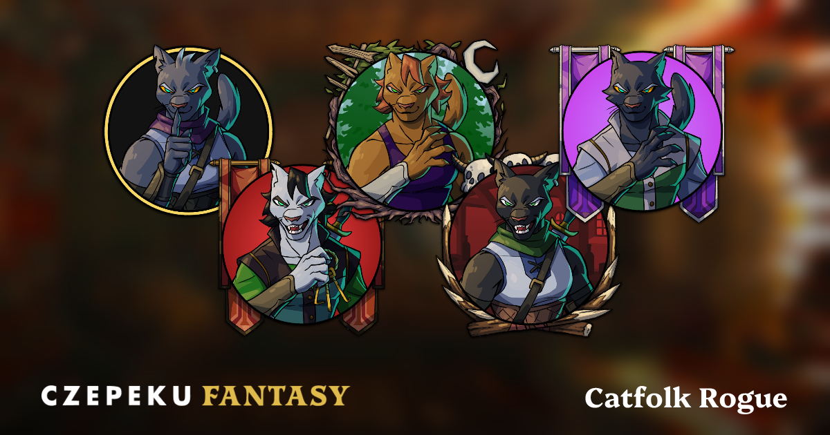 Catfolk Rogue Token Builder | Customize and Randomize Czepeku Tokens