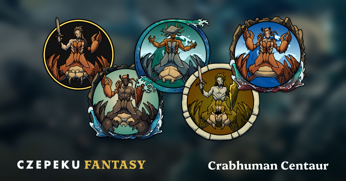 Crabhuman Centaur Token Builder | Customize and Randomize Czepeku Tokens