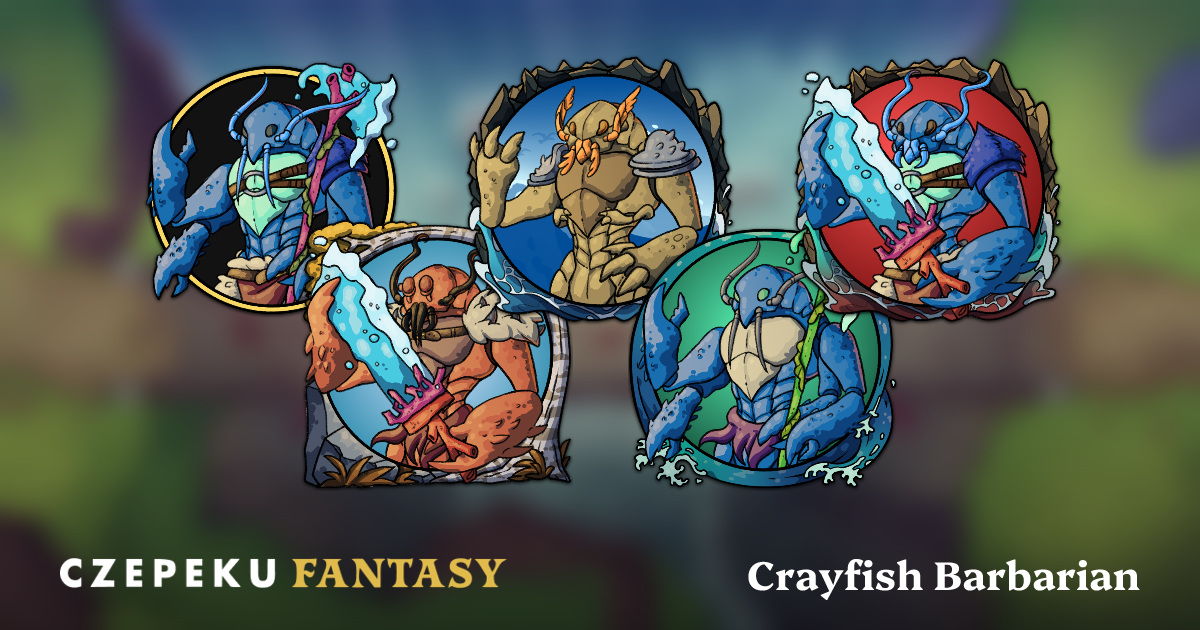 Crayfish Barbarian Token Builder | Customize and Randomize Czepeku Tokens