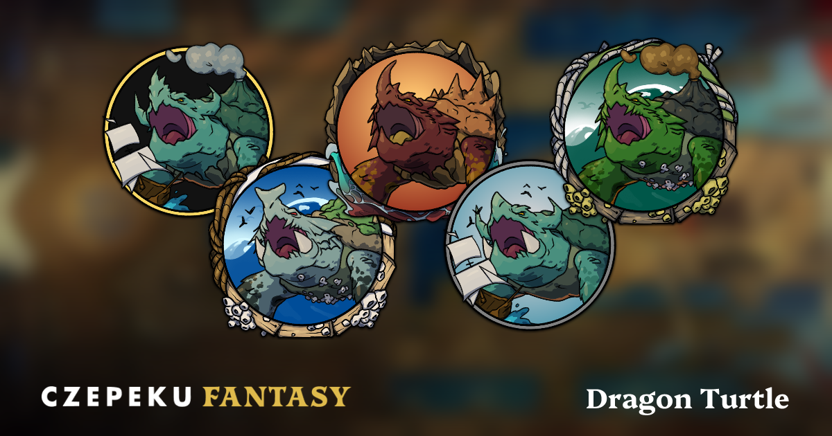 Dragon Turtle Token Builder | Customize and Randomize Czepeku Tokens
