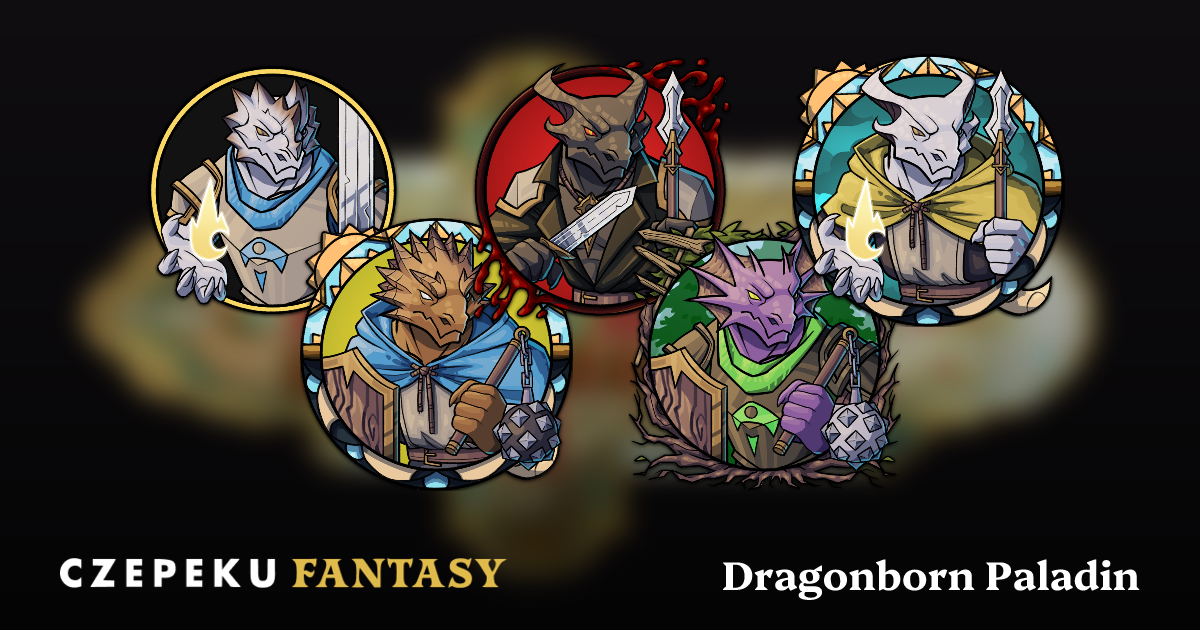 Dragonborn Paladin Token Builder | Customize and Randomize Czepeku Tokens