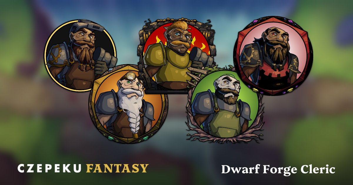 Dwarf Forge Cleric Token Builder | Customize and Randomize Czepeku Tokens