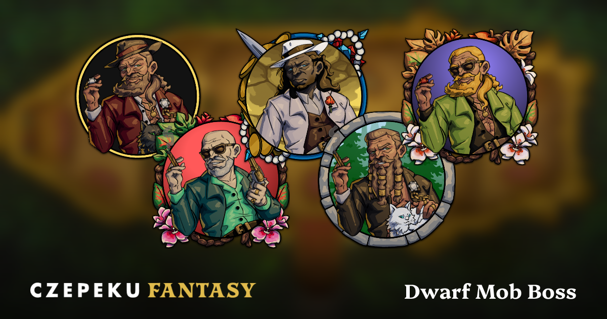 Dwarf Mob Boss Token Builder | Customize and Randomize Czepeku Tokens