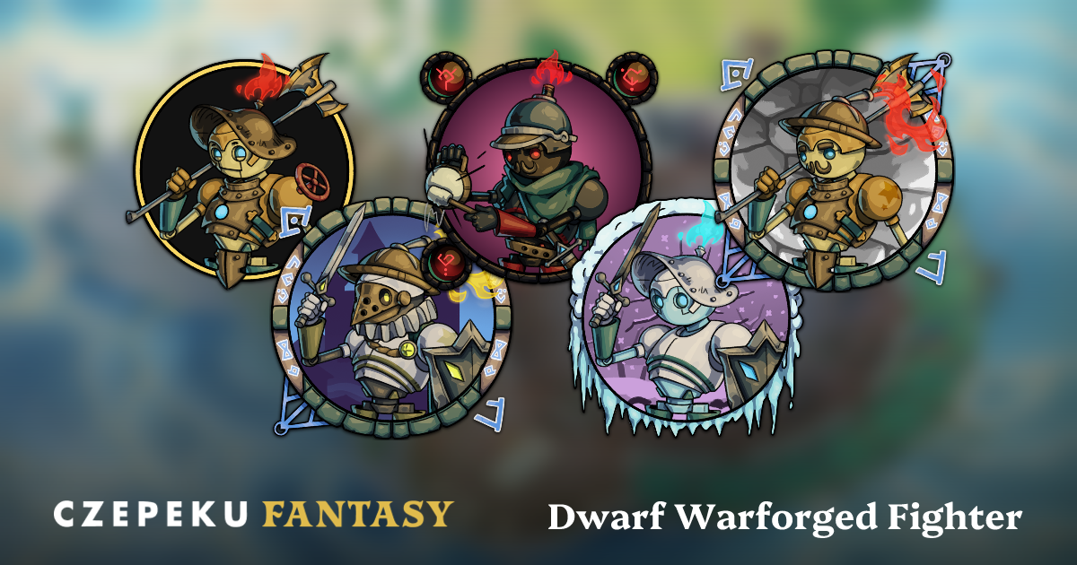 Dwarf Warforged Fighter Token Builder | Customize and Randomize Czepeku ...
