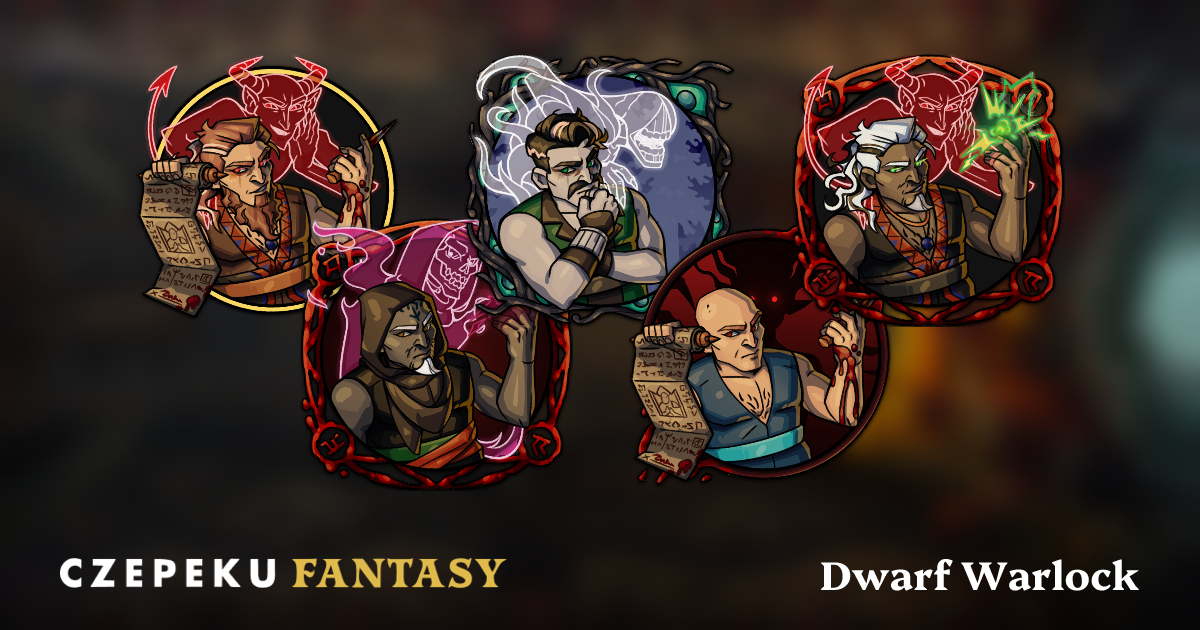 Dwarf Warlock Token Builder | Customize and Randomize Czepeku Tokens