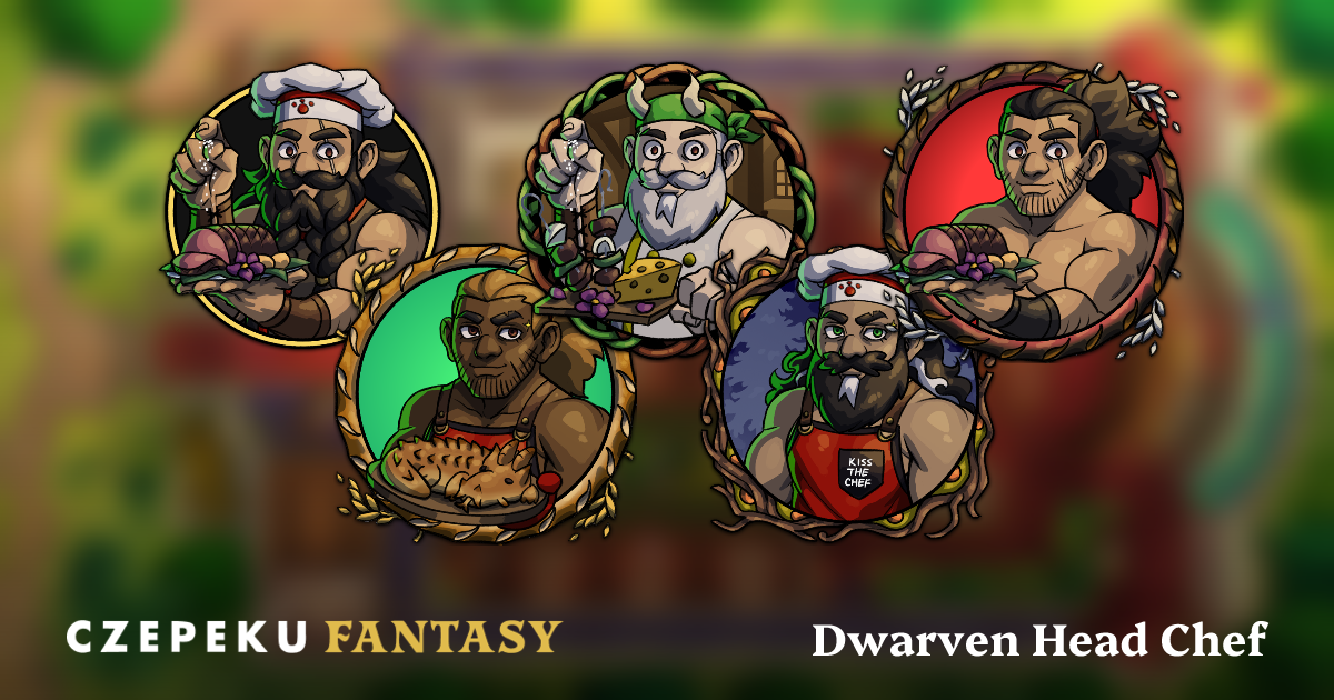 Dwarven Head Chef Token Builder | Customize and Randomize Czepeku Tokens