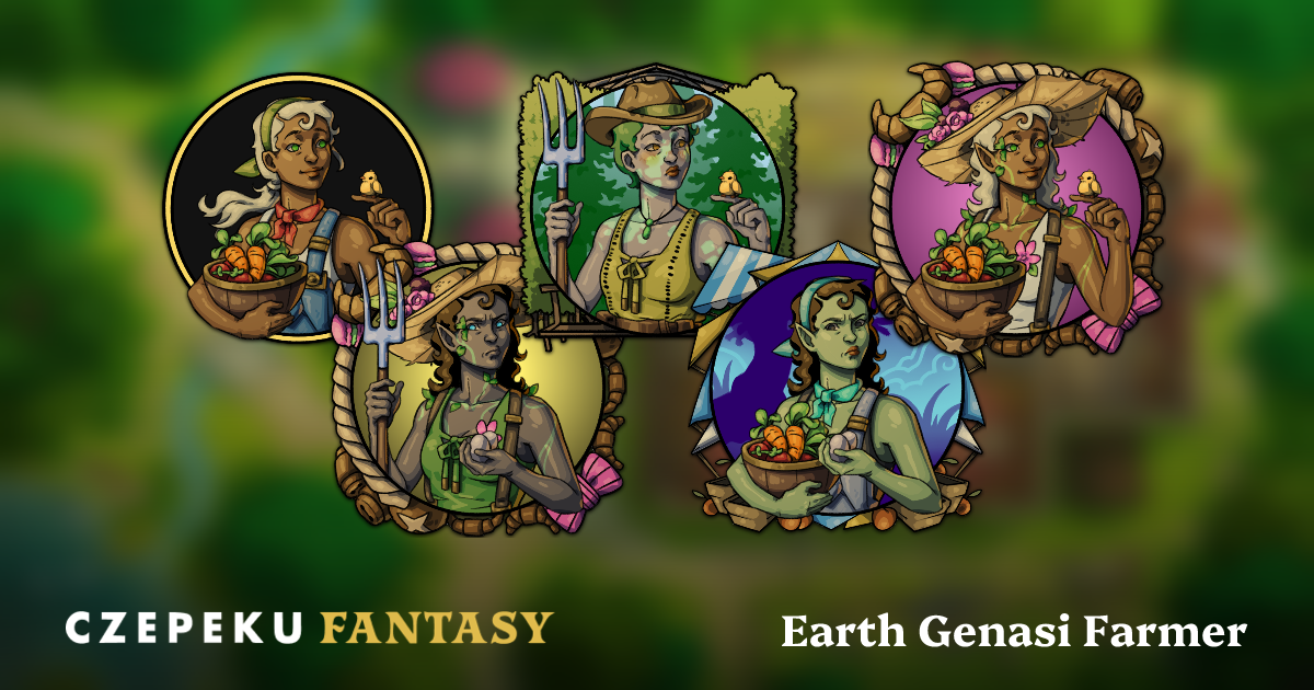 Earth Genasi Farmer Token Builder | Customize and Randomize Czepeku Tokens