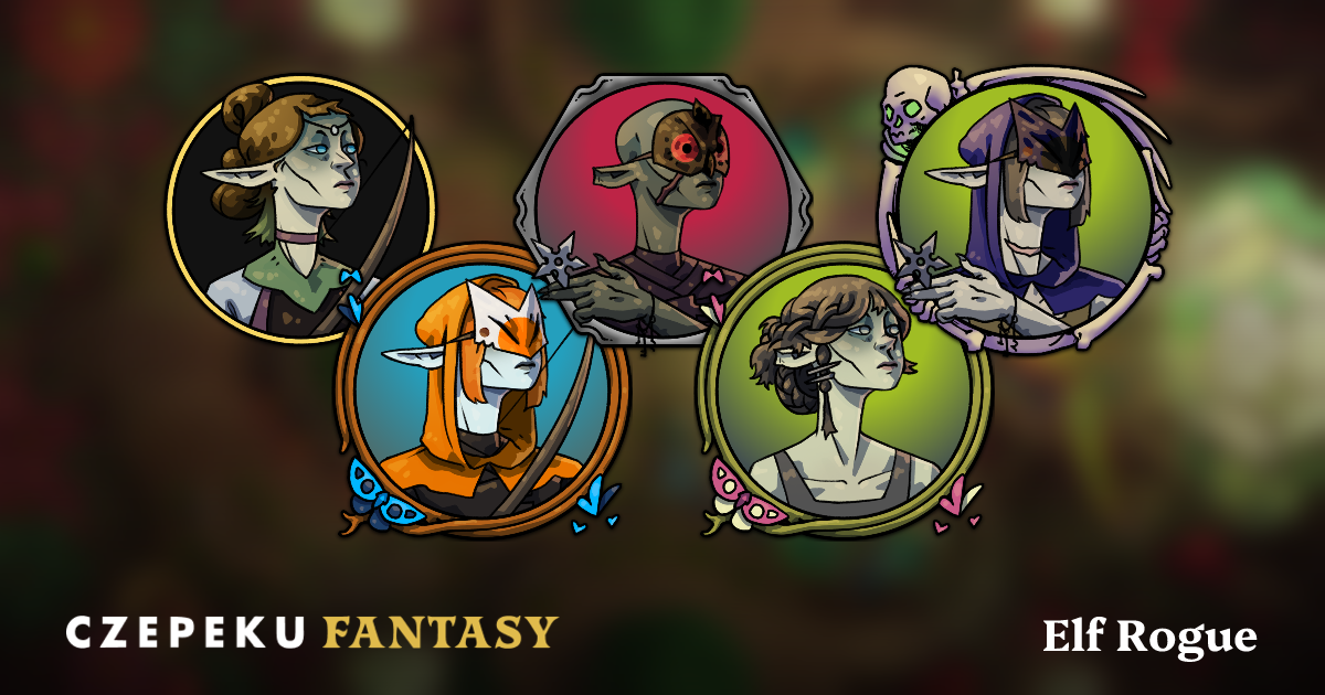 Elf Rogue Token Builder | Customize and Randomize Czepeku Tokens