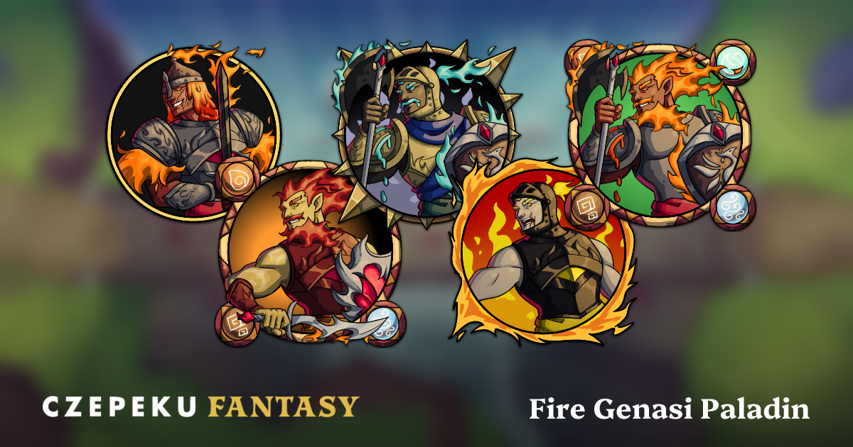 Fire Genasi Paladin Token Builder | Customize and Randomize Czepeku Tokens