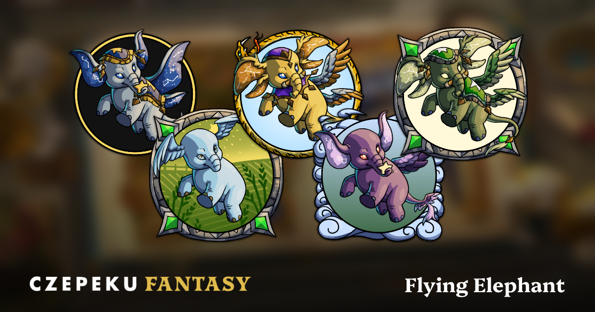 Flying Elephant Token Builder | Customize and Randomize Czepeku Tokens