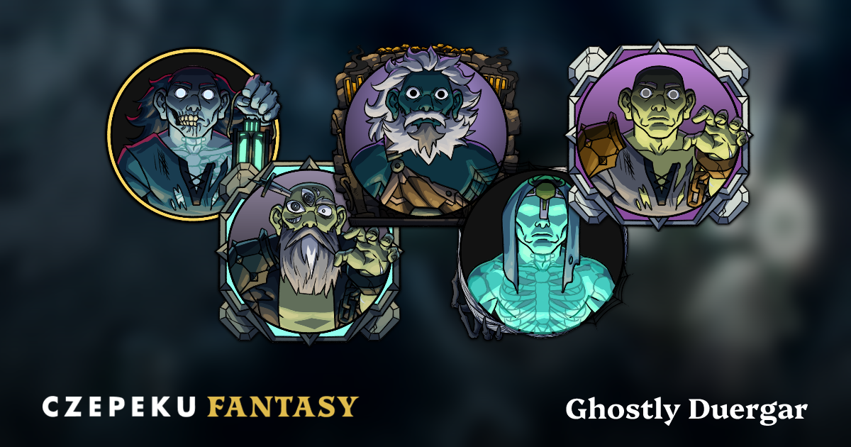 Ghostly Duergar Token Builder | Customize and Randomize Czepeku Tokens