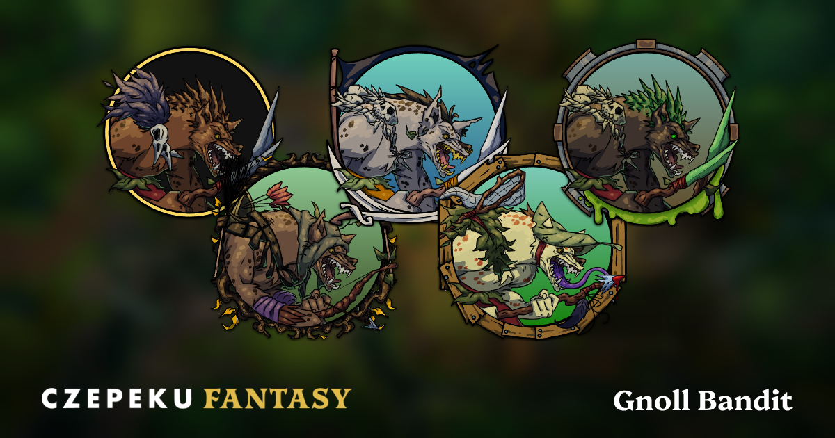 Gnoll Bandit Token Builder | Customize and Randomize Czepeku Tokens