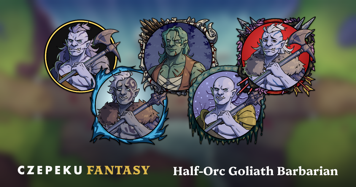Half-Orc Goliath Barbarian Token Builder | Customize and Randomize ...