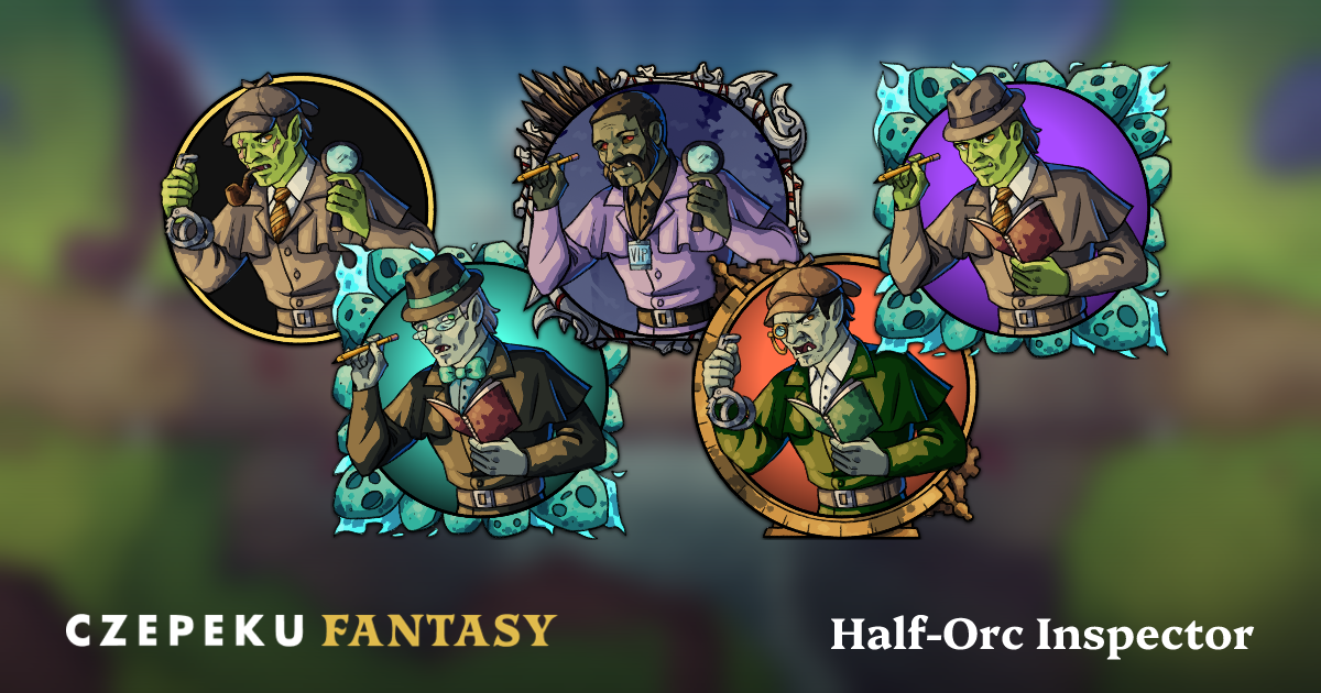 Half-Orc Inspector Token Builder | Customize and Randomize Czepeku Tokens
