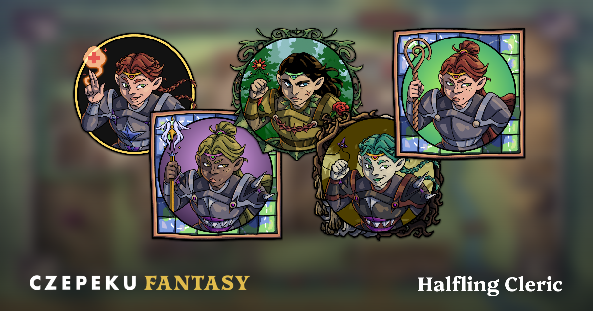 Halfling Cleric Token Builder | Customize and Randomize Czepeku Tokens