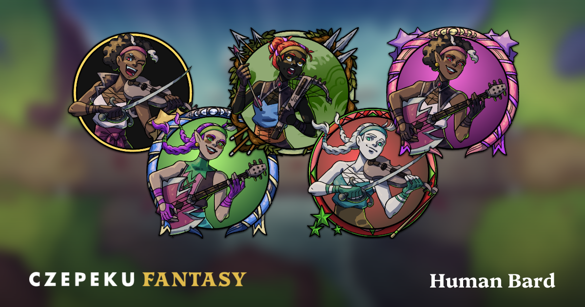 Human Bard Token Builder | Customize and Randomize Czepeku Tokens