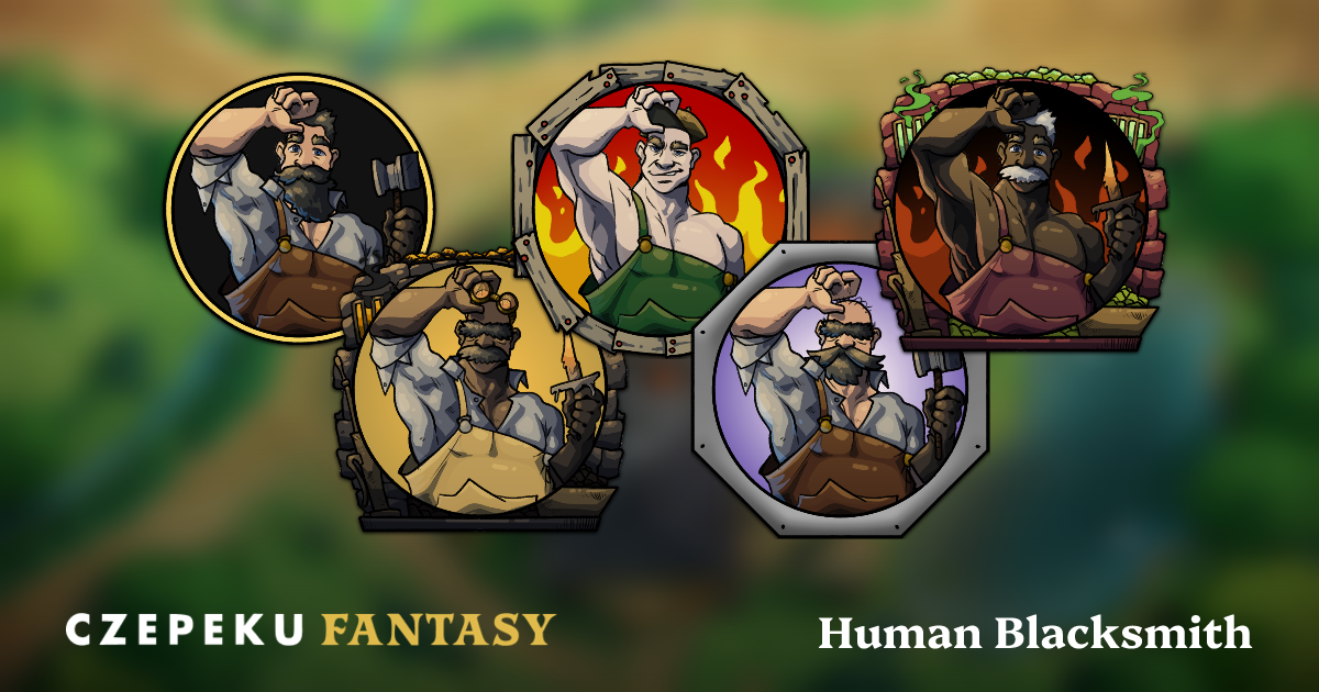 Human Blacksmith Token Builder | Customize and Randomize Czepeku Tokens
