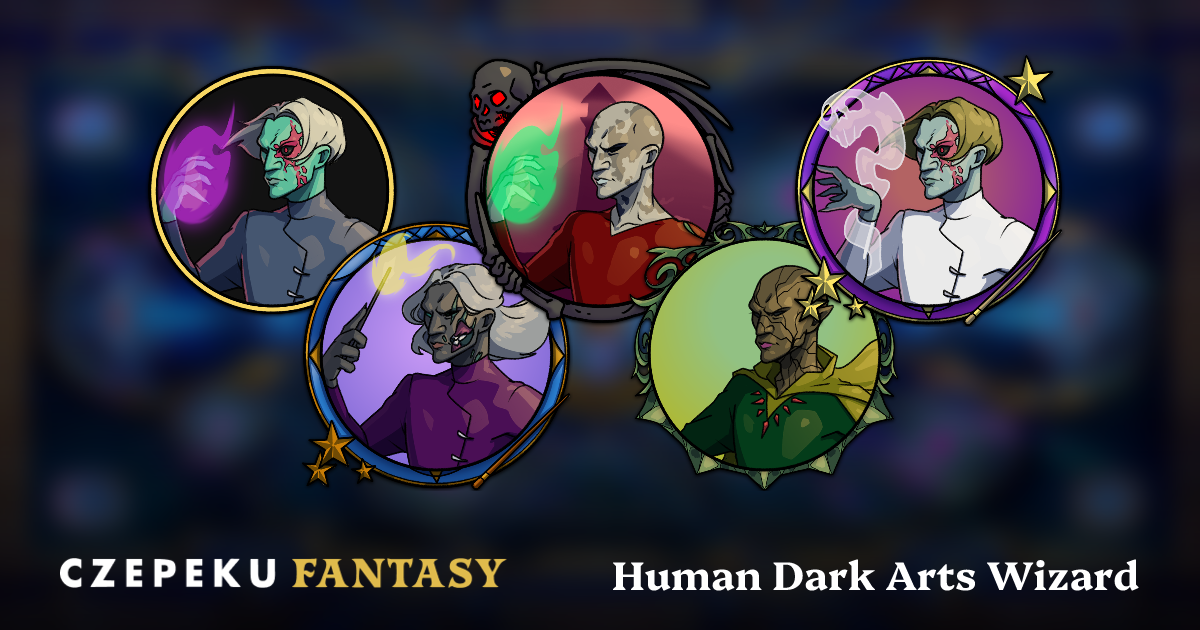 Human Dark Arts Wizard Token Builder | Customize and Randomize Czepeku ...