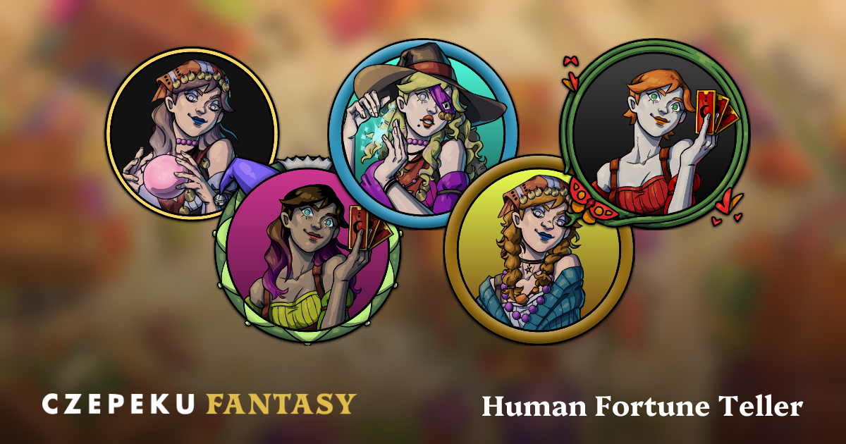Human Fortune Teller Token Builder | Customize and Randomize Czepeku Tokens