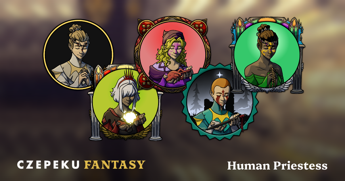 Human Priestess Token Builder | Customize and Randomize Czepeku Tokens