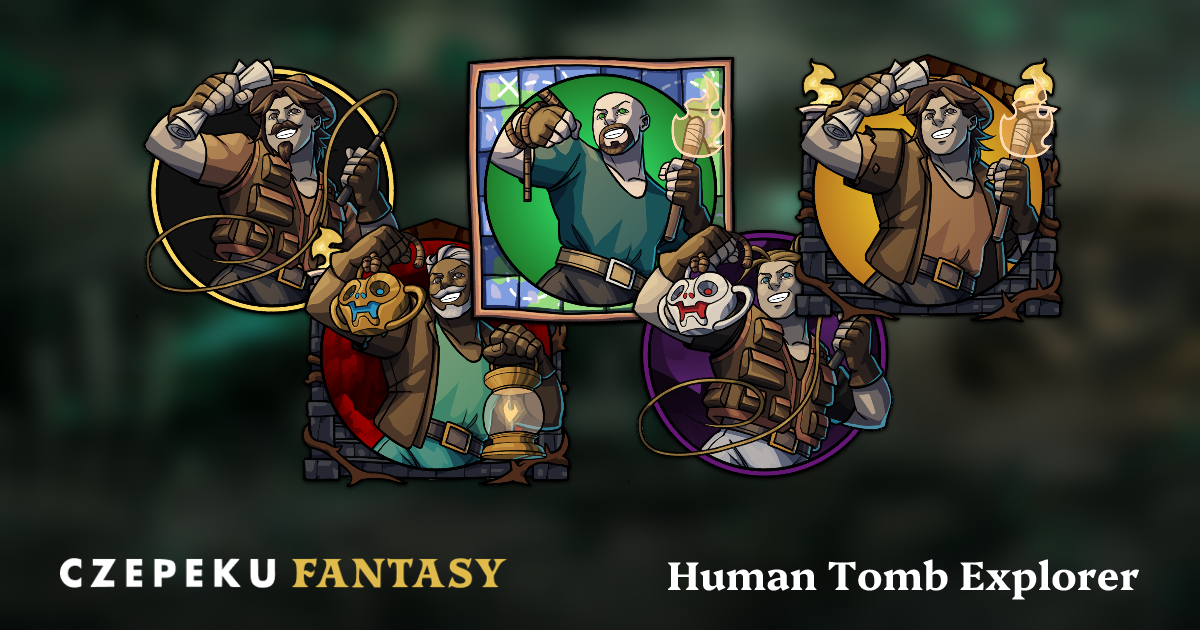 Human Tomb Explorer Token Builder | Customize and Randomize Czepeku Tokens