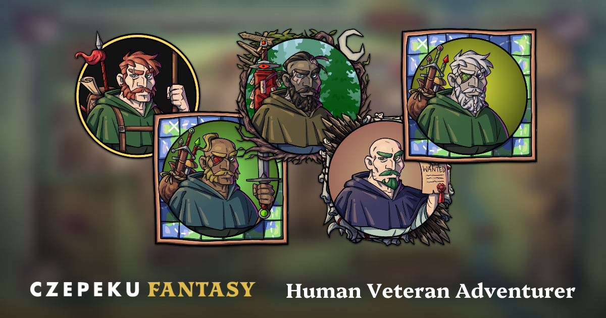 Human Veteran Adventurer Token Builder | Customize and Randomize ...