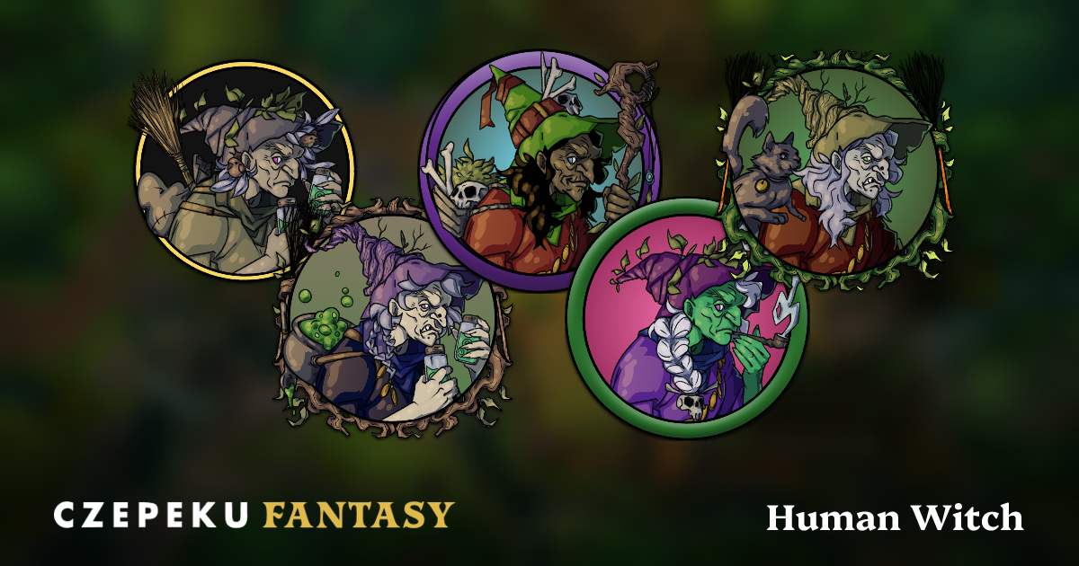Human Witch Token Builder | Customize and Randomize Czepeku Tokens