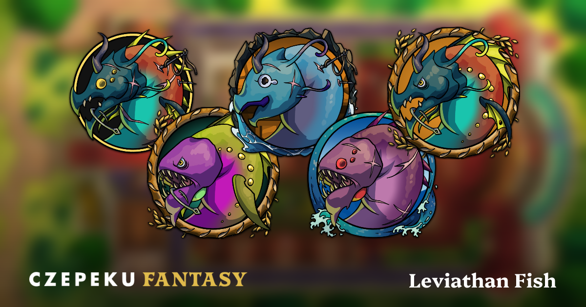 Leviathan Fish Token Builder | Customize and Randomize Czepeku Tokens