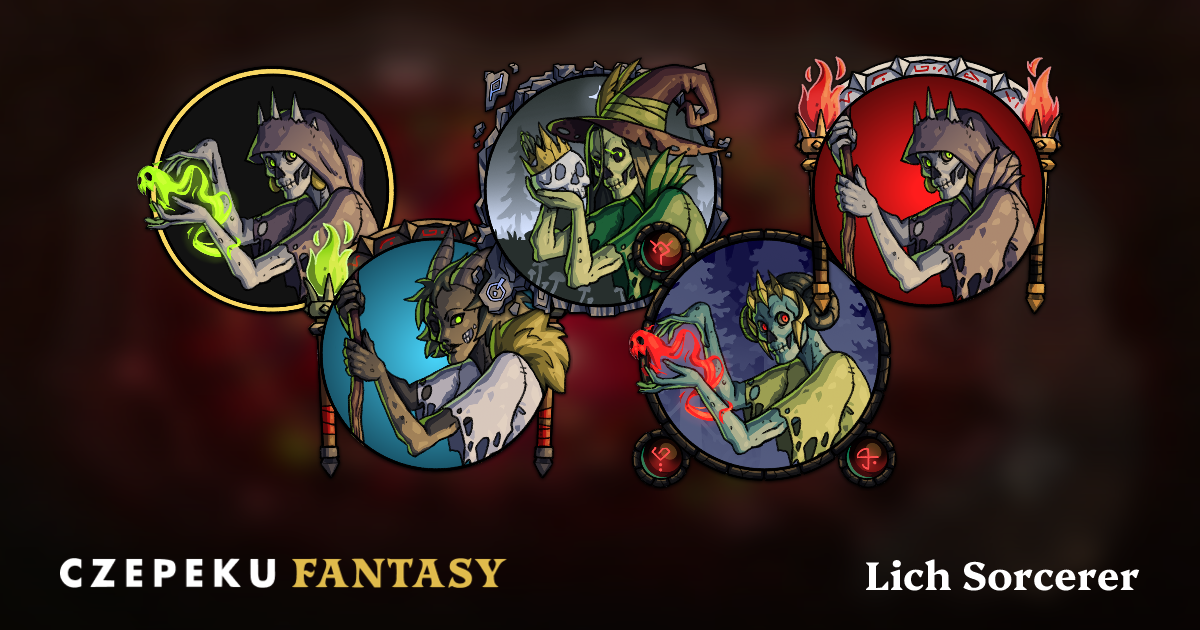 Lich Sorcerer Token Builder | Customize and Randomize Czepeku Tokens