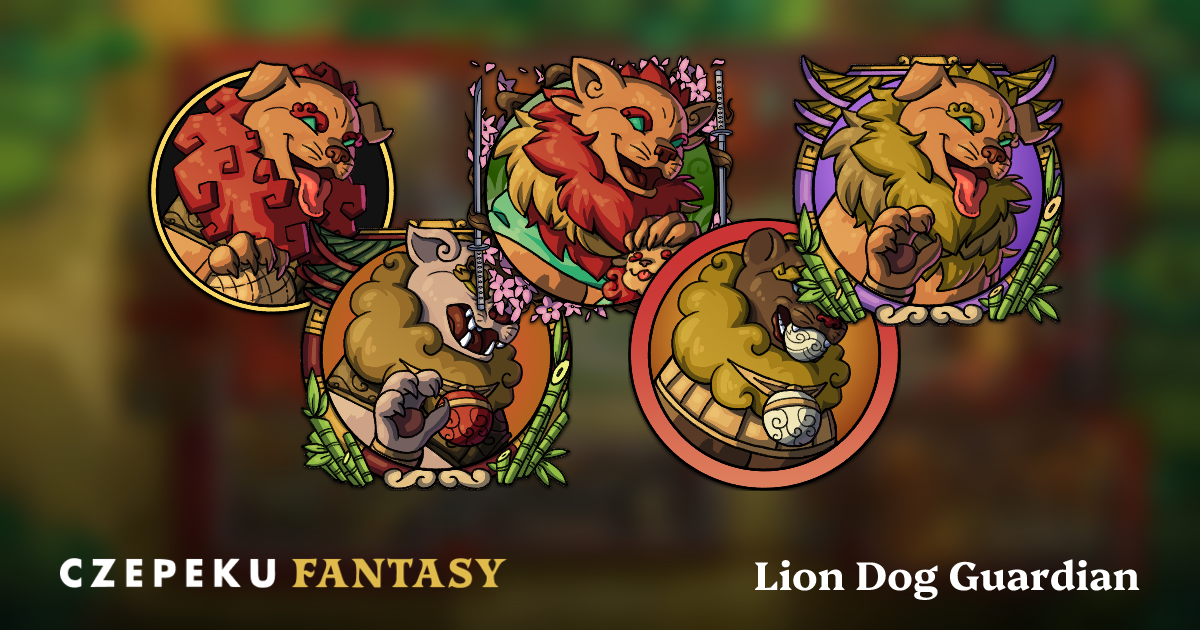Lion Dog Guardian Token Builder | Customize and Randomize Czepeku Tokens
