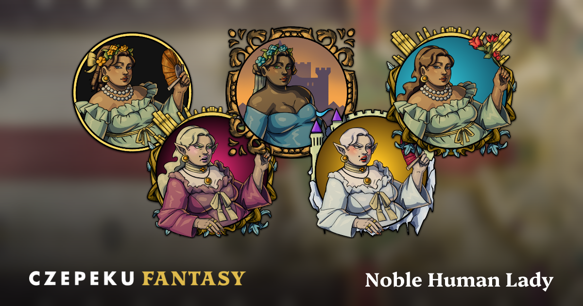 Noble Human Lady Token Builder | Customize and Randomize Czepeku Tokens