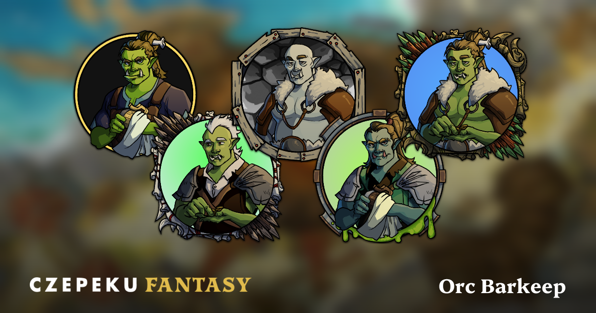 Orc Barkeep Token Builder | Customize and Randomize Czepeku Tokens