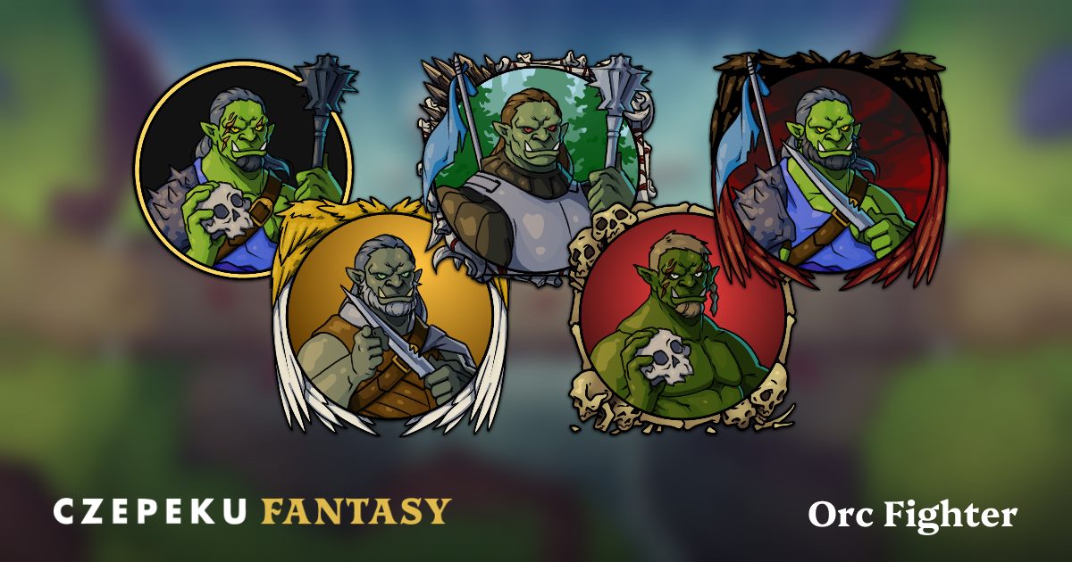 Orc Fighter Token Builder | Customize and Randomize Czepeku Tokens