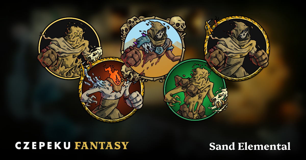 Sand Elemental Token Builder | Customize and Randomize Czepeku Tokens