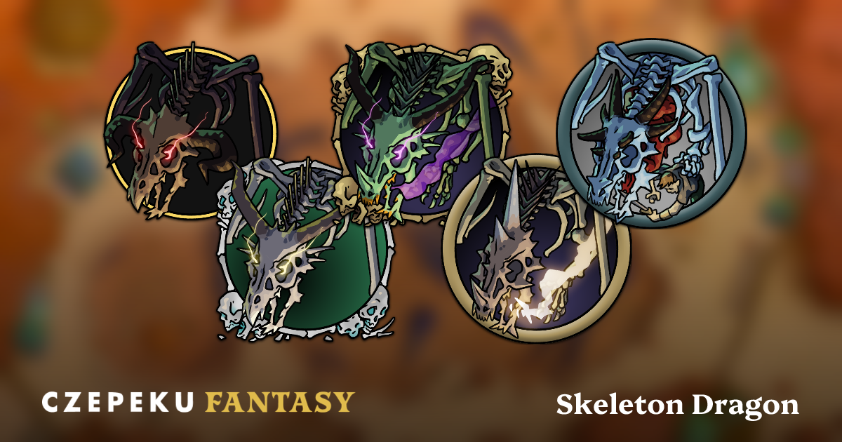 Skeleton Dragon Token Builder | Customize and Randomize Czepeku Tokens