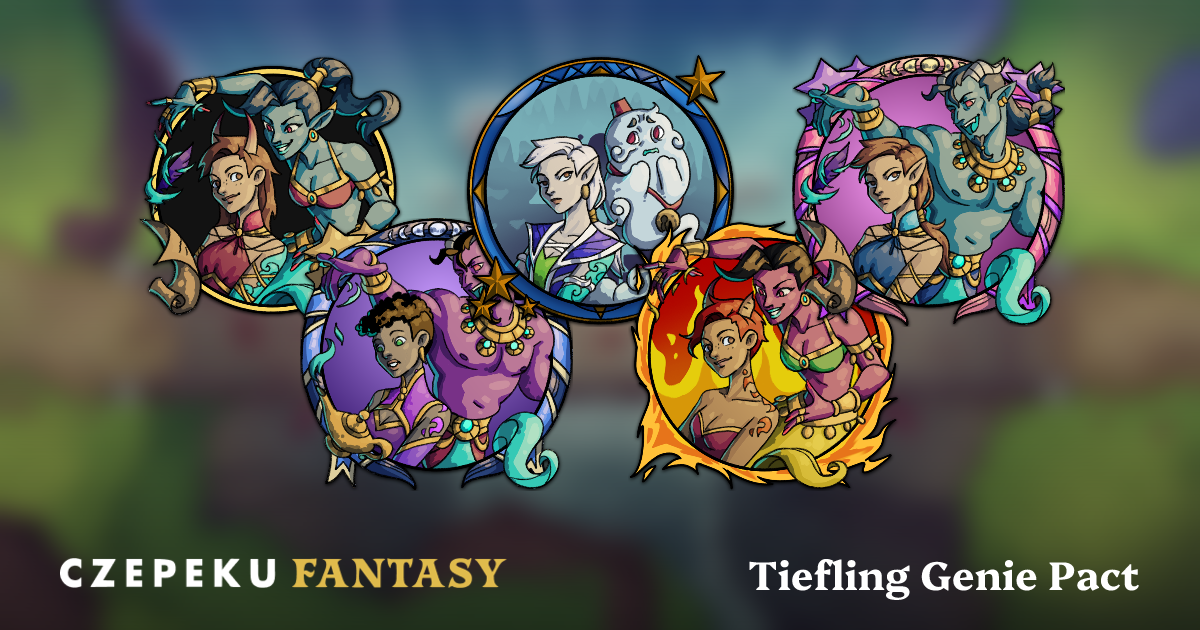 Tiefling Genie Pact Token Builder | Customize and Randomize Czepeku Tokens