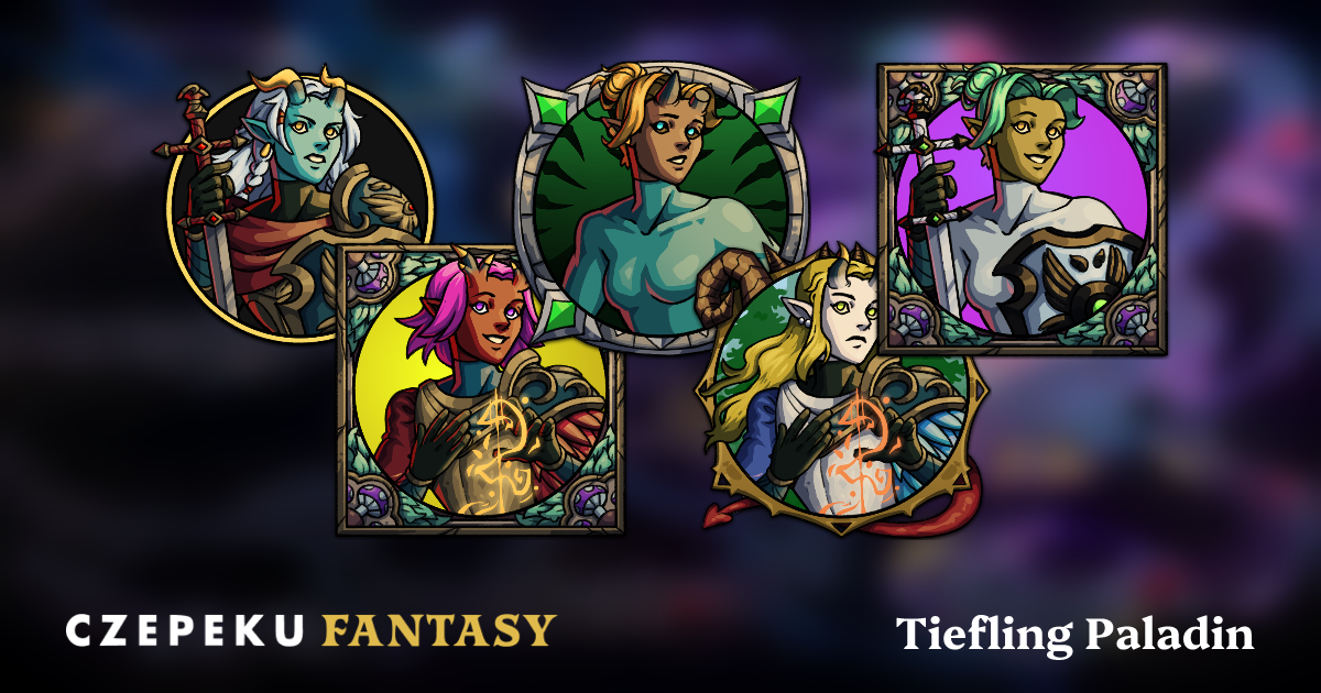 Tiefling Paladin Token Builder | Customize and Randomize Czepeku Tokens