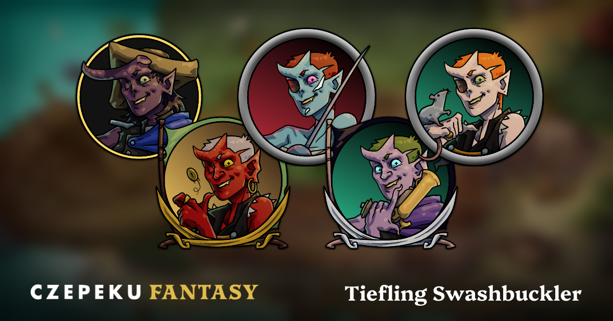 Tiefling Swashbuckler Token Builder | Customize and Randomize Czepeku ...