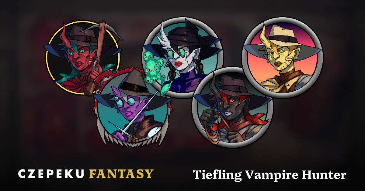 Tiefling Vampire Hunter Token Builder | Customize and Randomize Czepeku ...