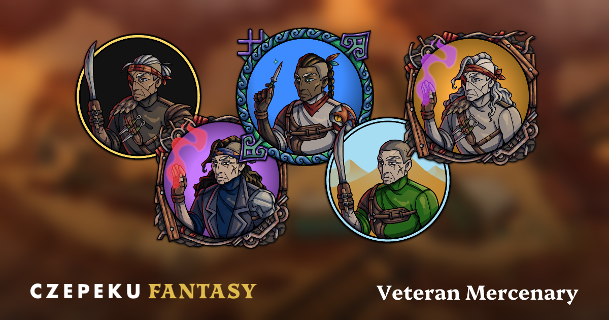 Veteran Mercenary Token Builder | Customize and Randomize Czepeku Tokens