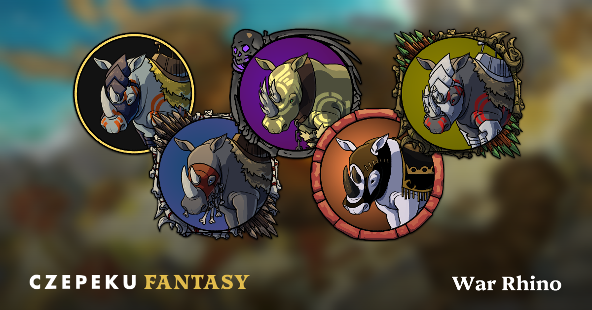 War Rhino Token Builder | Customize and Randomize Czepeku Tokens