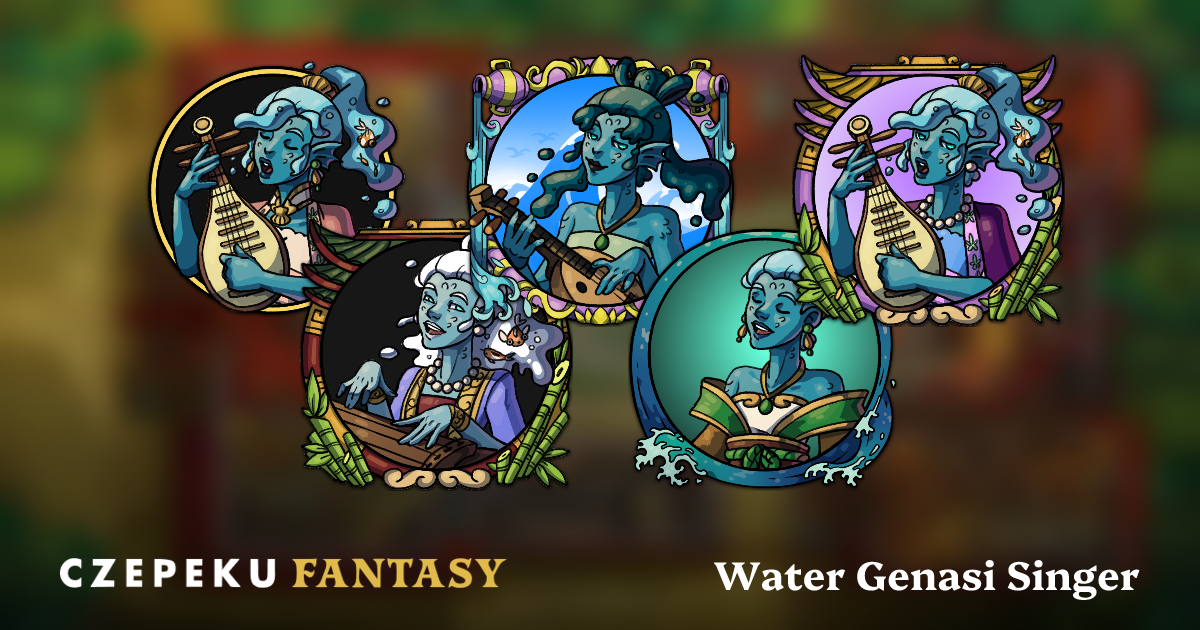 Water Genasi Singer Token Builder | Customize and Randomize Czepeku Tokens
